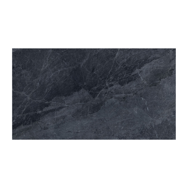Byron Alpi Black Marble Effect Porcelain Tile 60x120cm | Wall & Floor ...