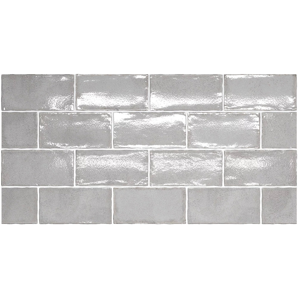 Altea Smoke Ceramic Subway Tile 7.5 x 15cm | Gloss Wall Tile – Delforno