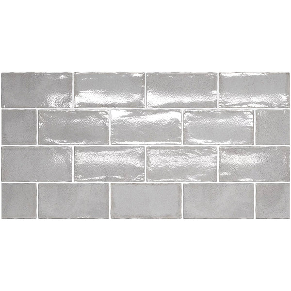 Altea Smoke Ceramic Subway Tile 7.5 x 15cm | Gloss Wall Tile – Delforno