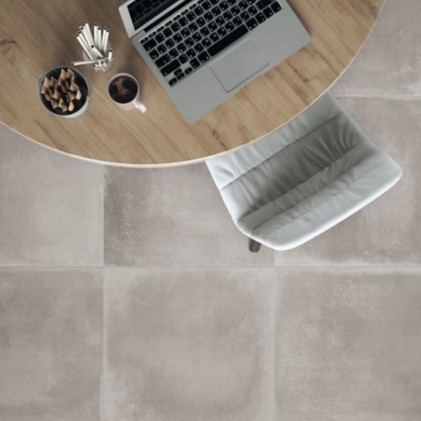 Concrete Gris Porcelain Tile 60x60cm | Matt Concrete-Effect Wall ...